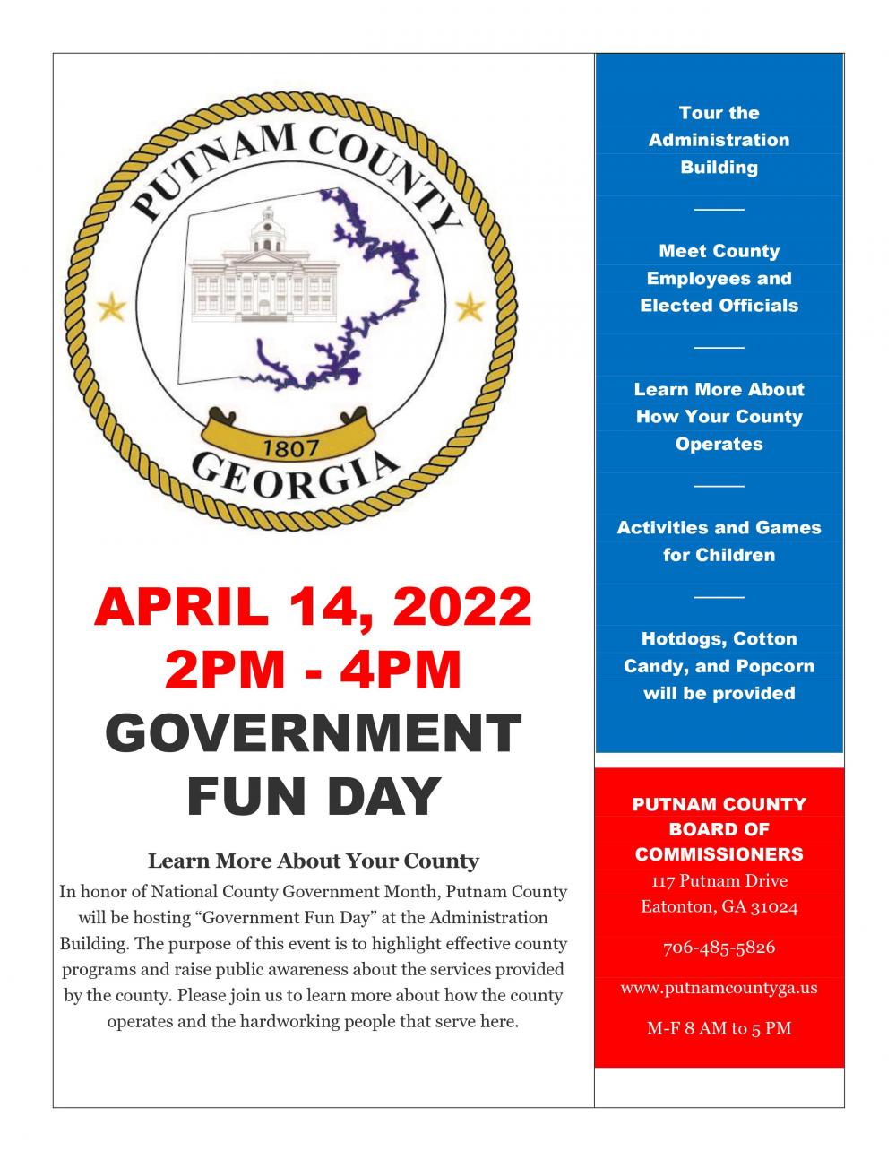 Government Fun Day | Putnam County Georgia